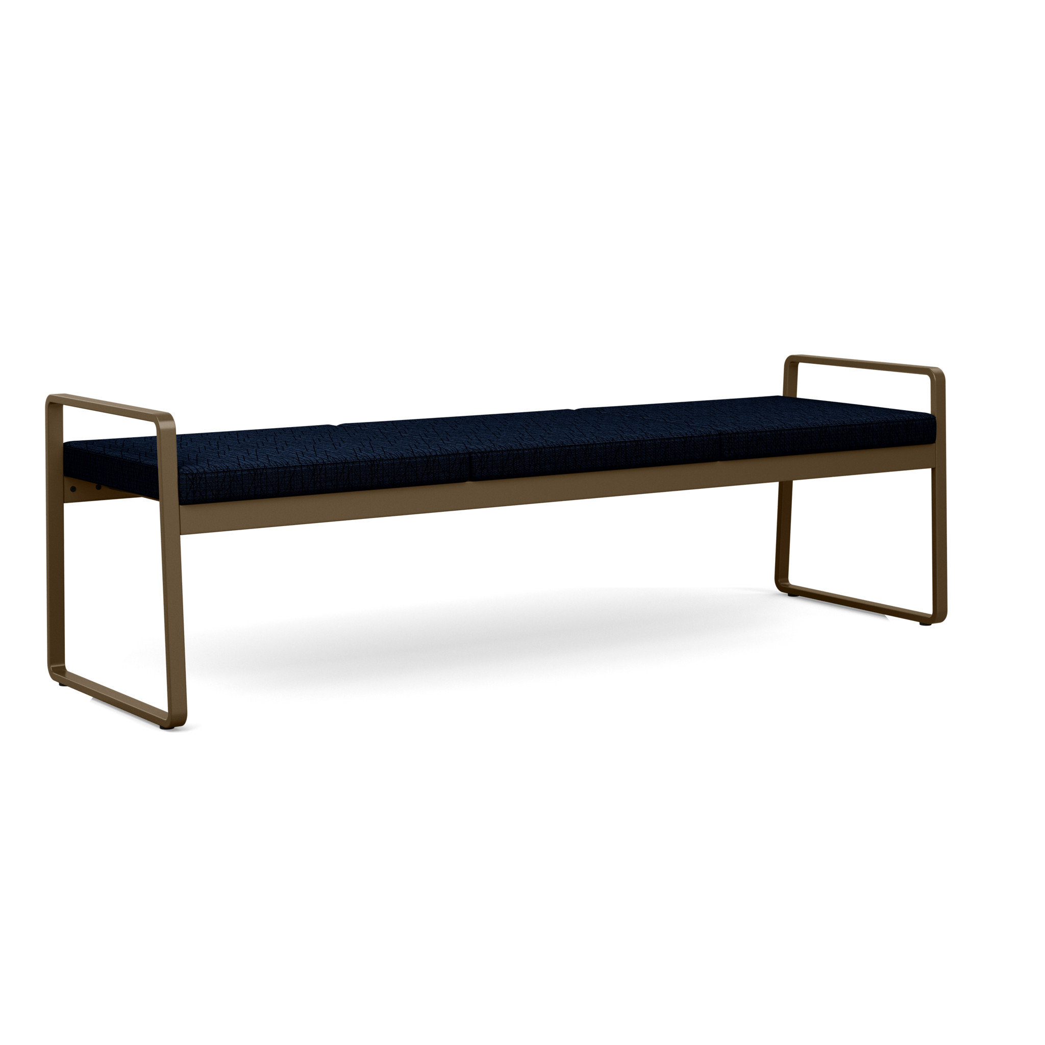 Lesro Gansett Waiting Reception 3 Seat Bench Metal Frame | Wayfair