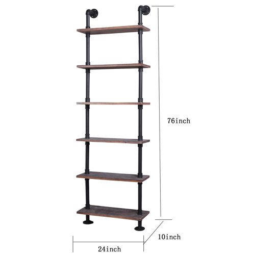 Williston Forge Brawley Pipe Frame Wall Shelf | Wayfair