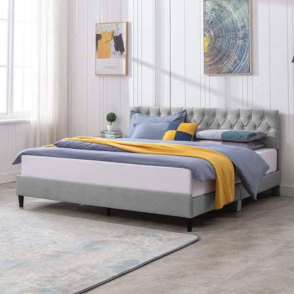 Latitude Run® Tufted Platform Bed | Wayfair
