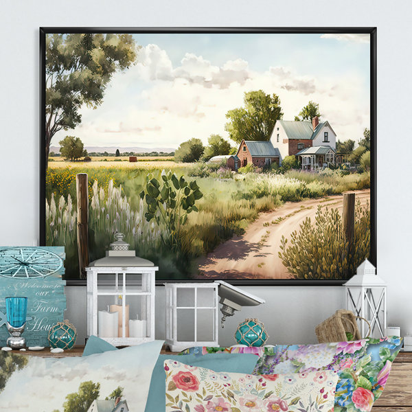 Red Barrel Studio® Welcome To The Farm III - Farmhouse / Country Canvas ...