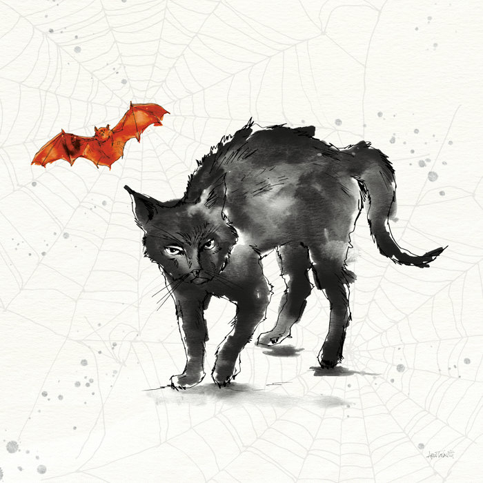 Union Rustic Phantom Cat by - Wrapped Canvas Print | Wayfair