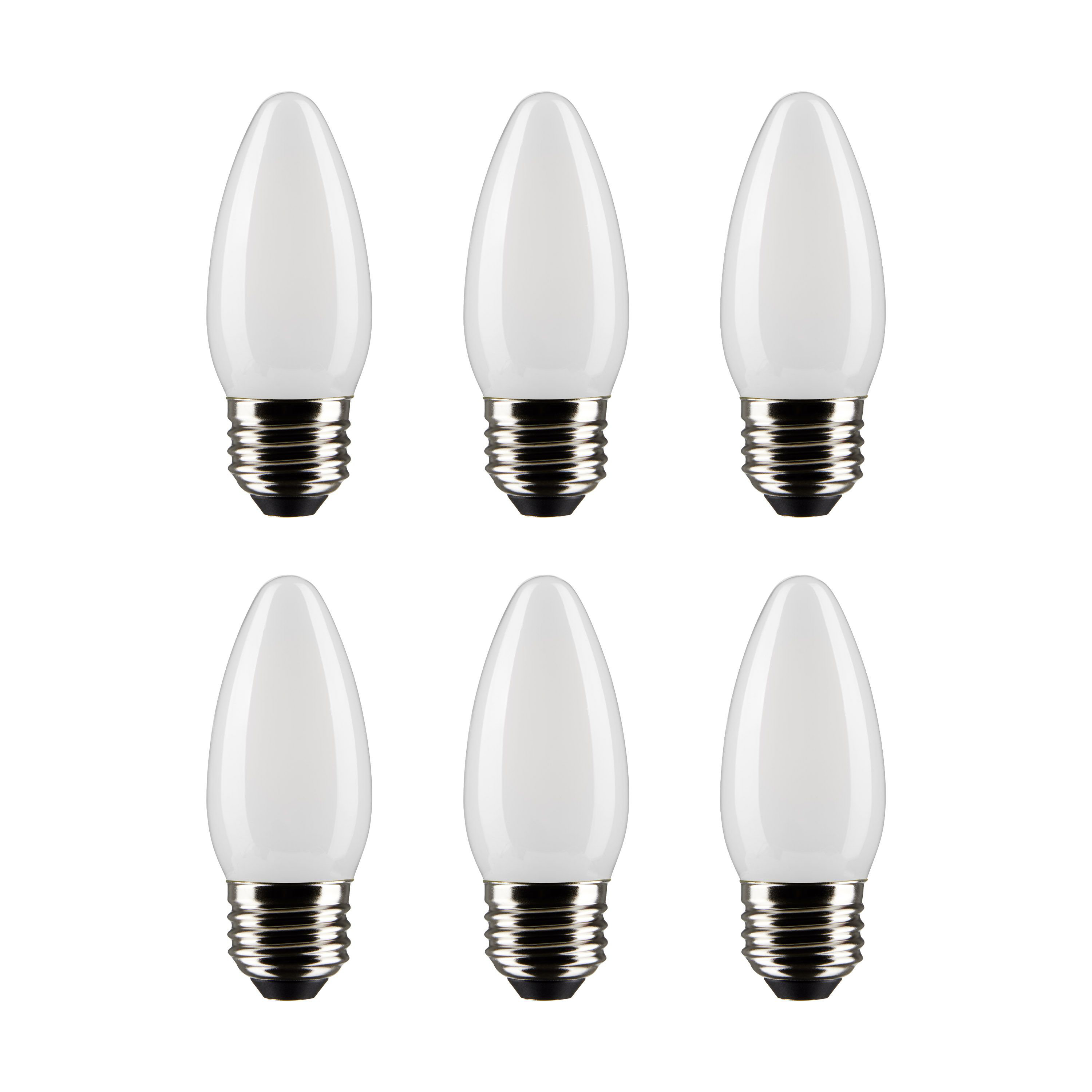 Satco 4 Watt (40 Watt Equivalent), B11 LED, Dimmable Light Bulb, E26 ...