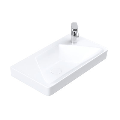 WS Bath Collections Luxury 11'' White Ceramic Rectangular Drop-In ...