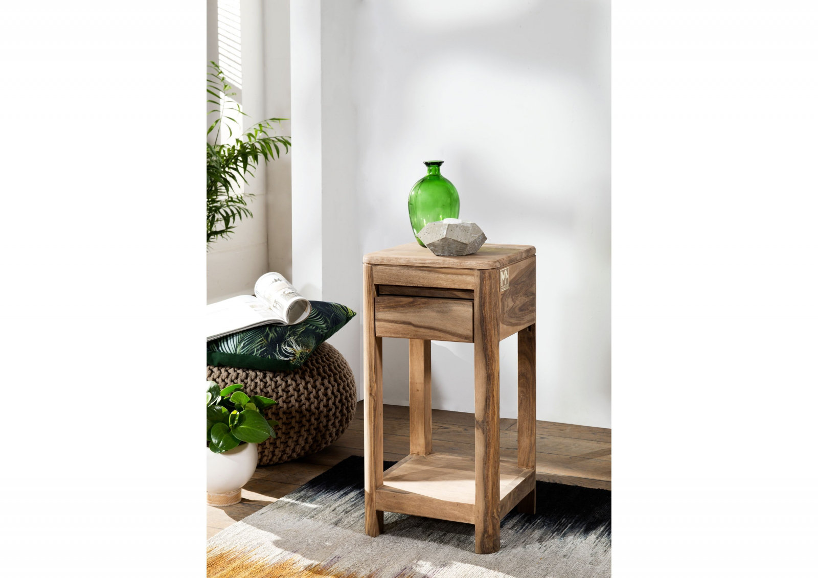 Massivmoebel24 Toronto Side Table with Storage | Wayfair.co.uk