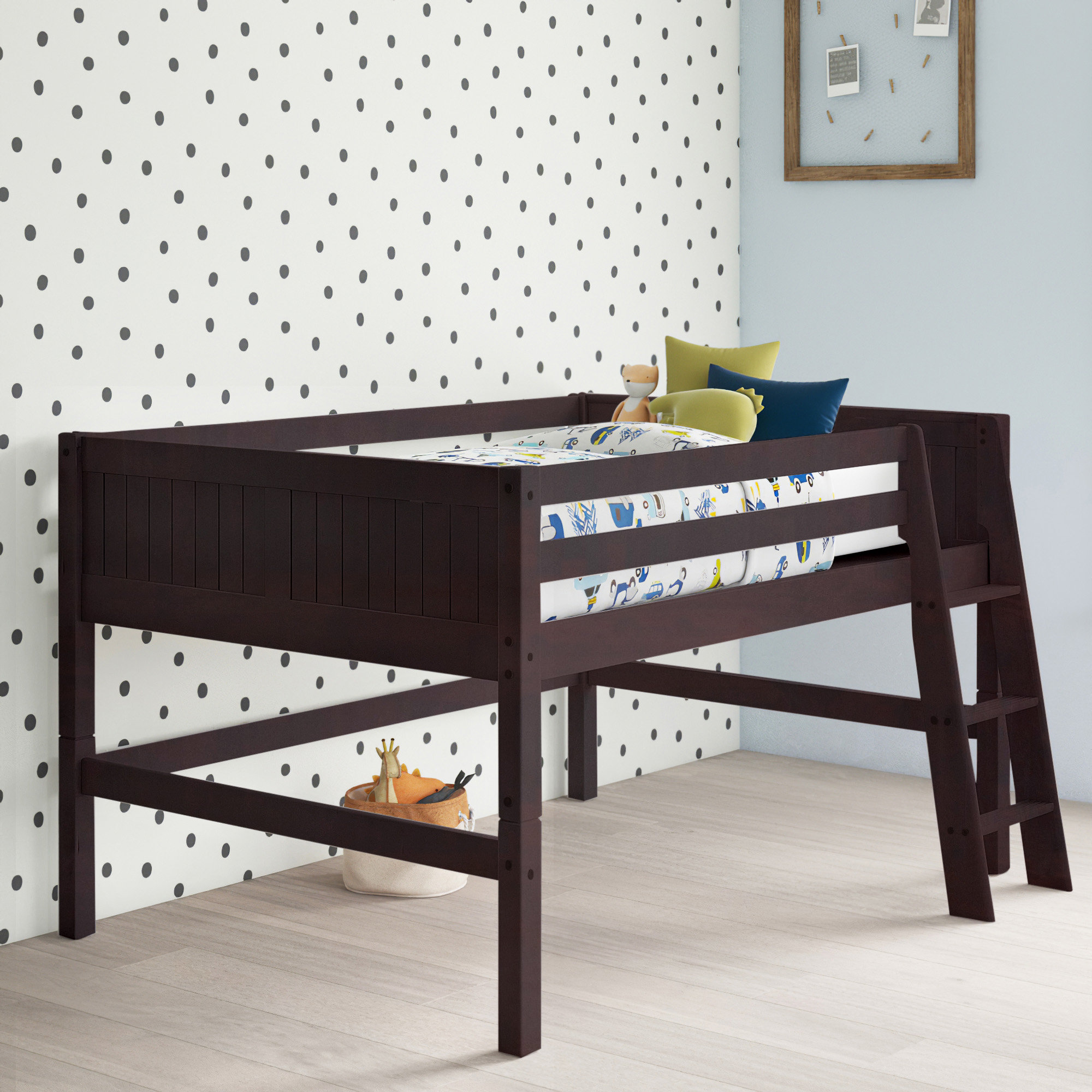Mack & Milo™ Burkley Full Solid Wood Platforms Loft Bed by Mack & Milo ...