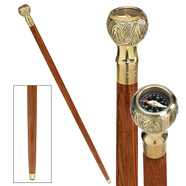 Design Toscano Empress Compass Decorative Walking Stick | Wayfair
