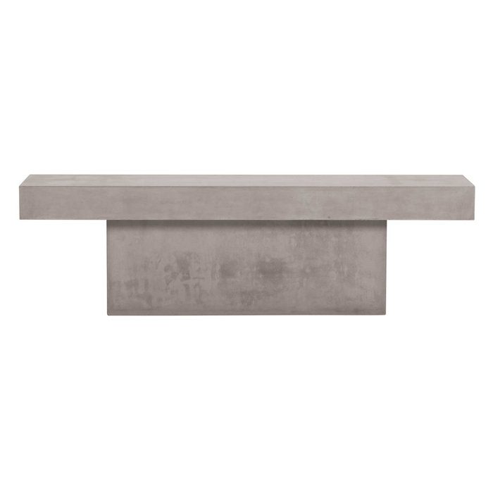 SeasonalLiving Perpetual T-Bench Concrete Garden Bench | Wayfair