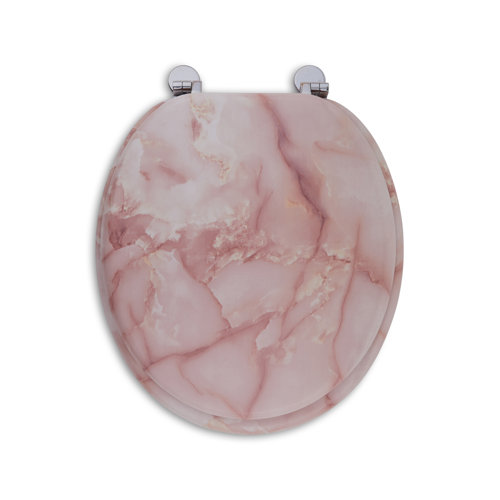 J&V Textiles Marble Round Toilet Seat & Reviews | Wayfair