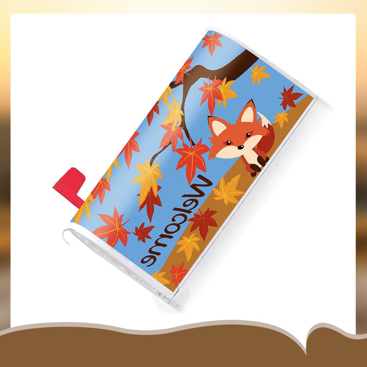 Eternal Night Welcome Cute Fox Fall Maple Leaves Decoration Mailbox ...