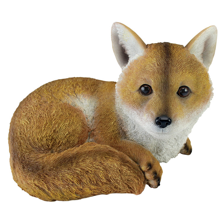 Design Toscano Diablo the Baby Red Fox Statue & Reviews | Wayfair