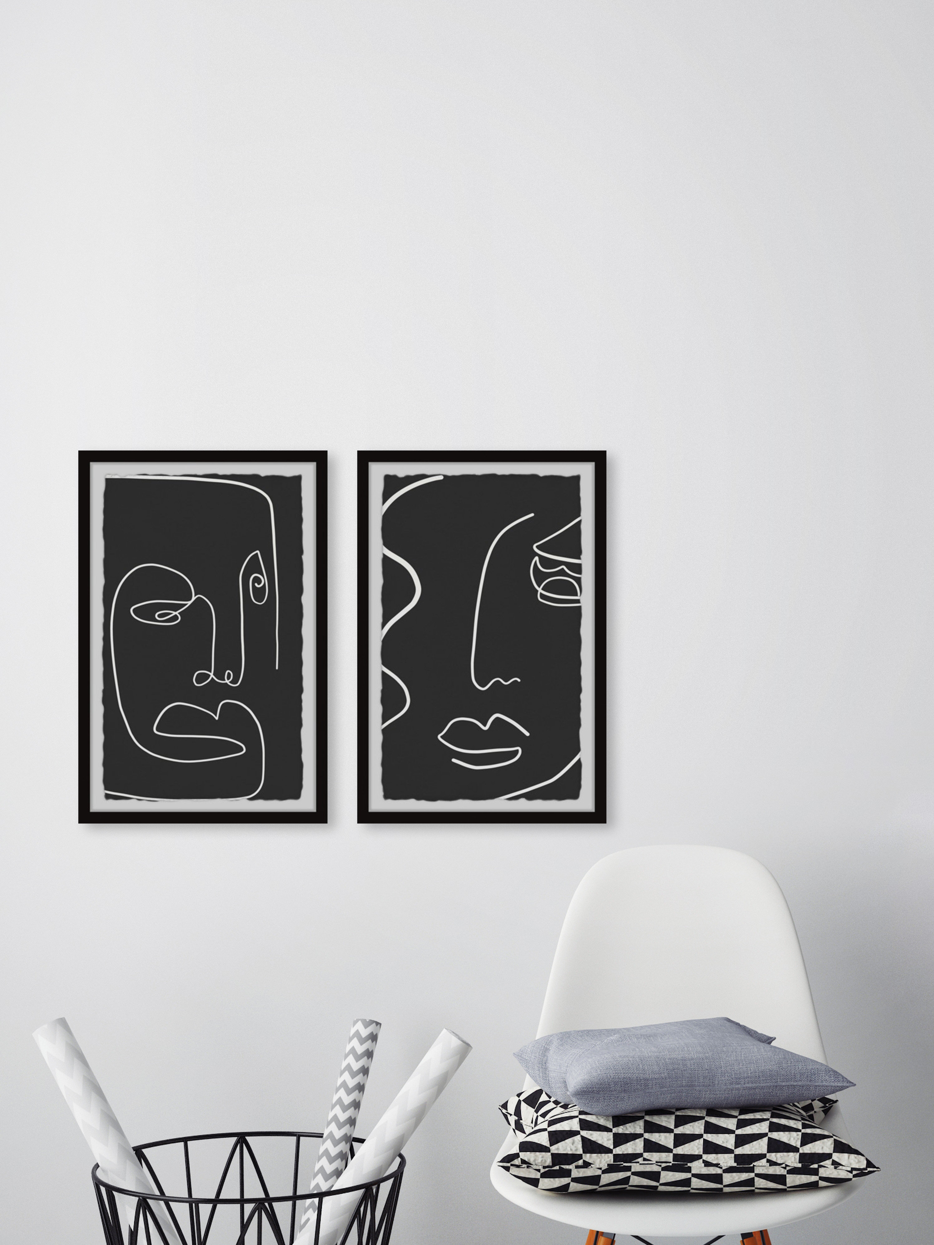 Wrought Studio Dramatic Reactions by - 2 Piece Picture Frame Drawing ...