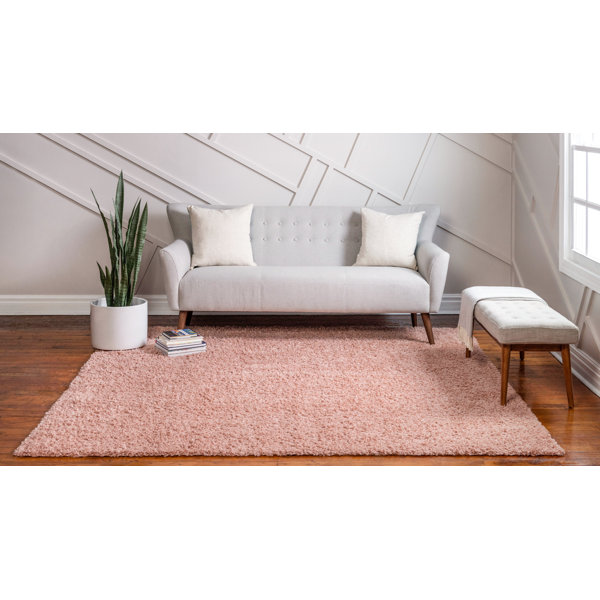 Winston Porter Candas Performance Dusty Rose Rug & Reviews | Wayfair