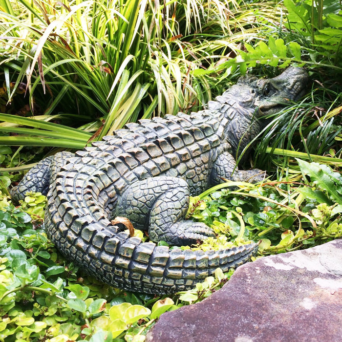 HomeStyles Life's a Beach Alligator Garden Statue & Reviews | Wayfair