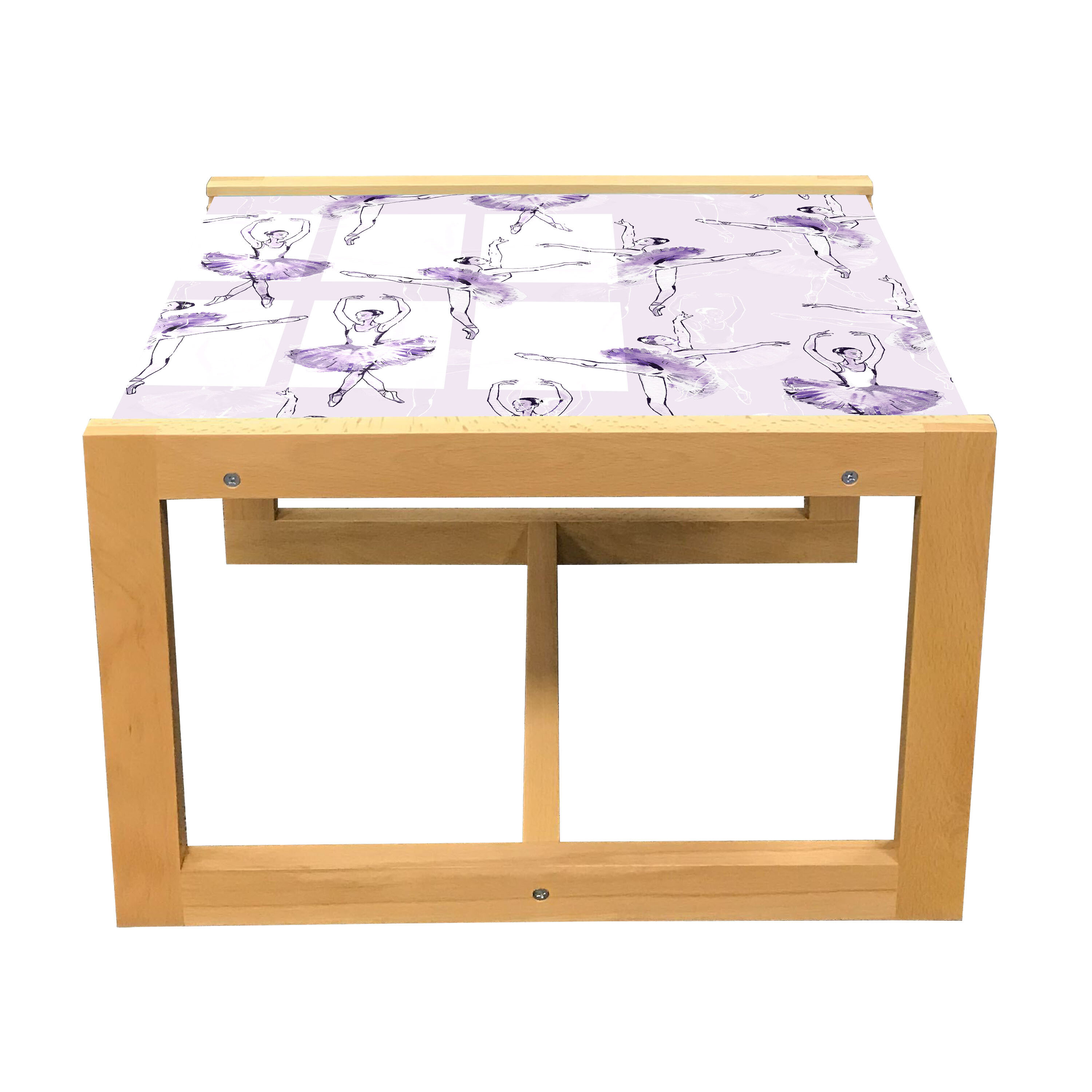East Urban Home Ballerina Coffee Table, Pastel Themed Continuous ...