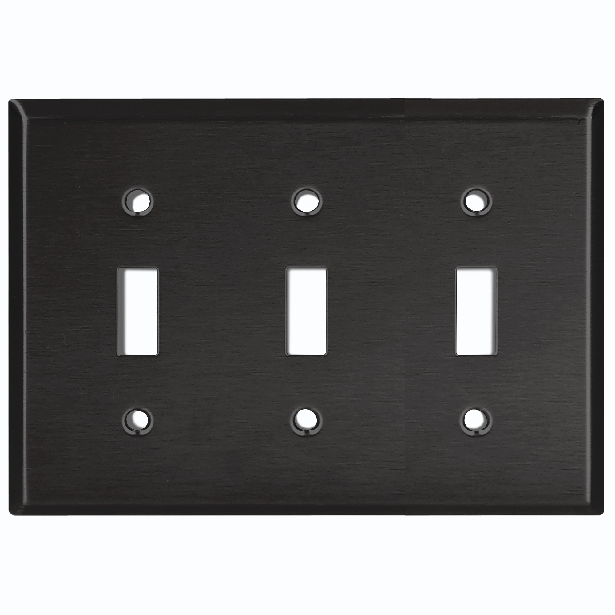 WorldAcc 3-Gang Toggle Light Switch Wall Plate | Wayfair