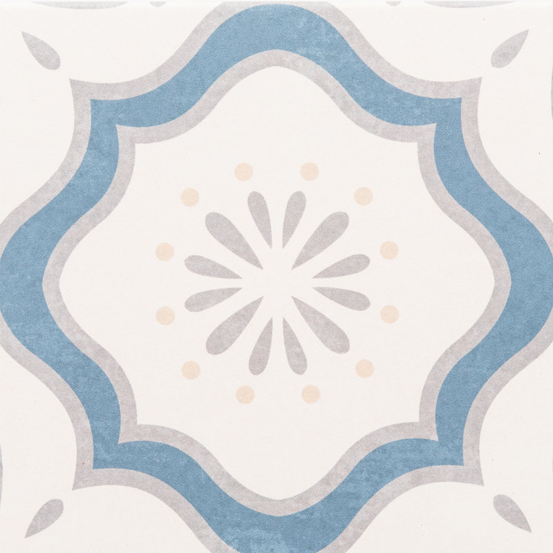 Long Island Mosaics & Tile DaVinci 7.9" x 7.9" Porcelain Patterned ...