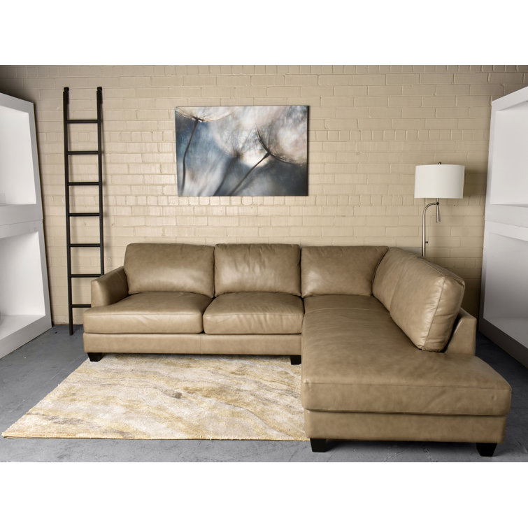 LEA Unlimited Inc. 2 - Piece Leather Sectional | Wayfair
