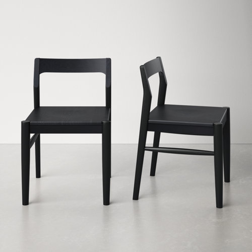 Modern Black Wood Dining Chairs | AllModern