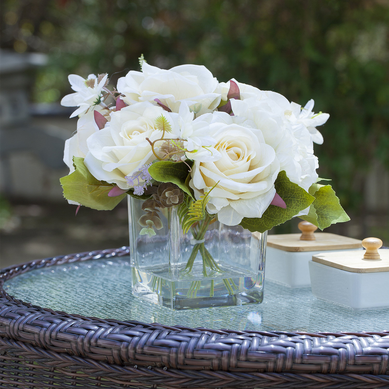 Primrue Rose Centerpiece in Vase | Wayfair