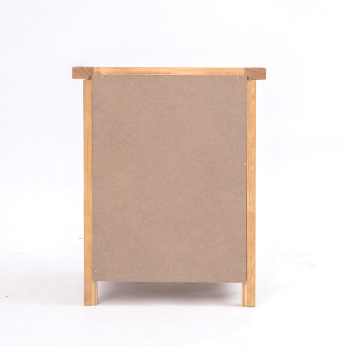 Alpen Home Sarkar Solid + Manufactured Wood Bedside Table | Wayfair.co.uk