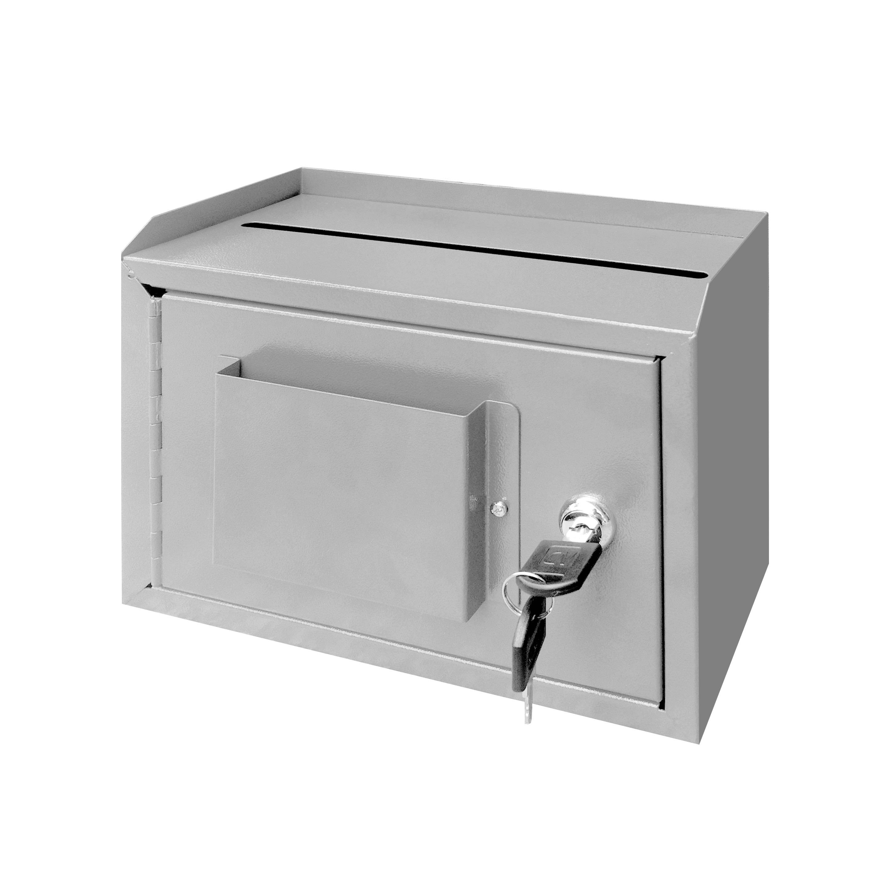 FixtureDisplays Metal Wall-Mountable Interoffice Mailbox Donation Box 9 ...