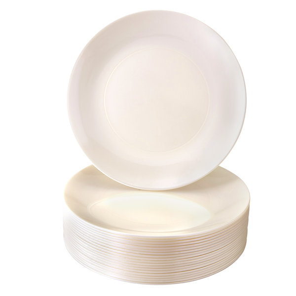 Silver Spoons Heavy Weight Plastic Disposable Salad Plate | Wayfair