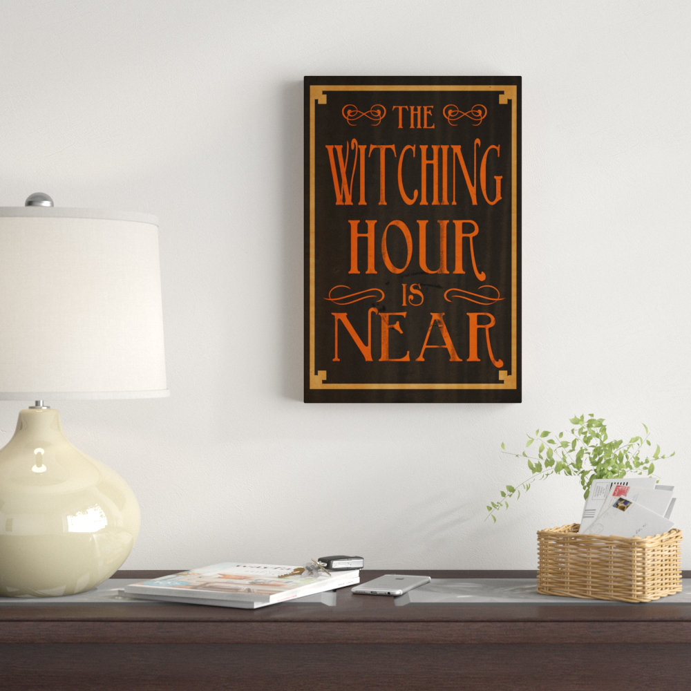 The Holiday Aisle® Witching Hour - Unframed Print on Canvas | Wayfair
