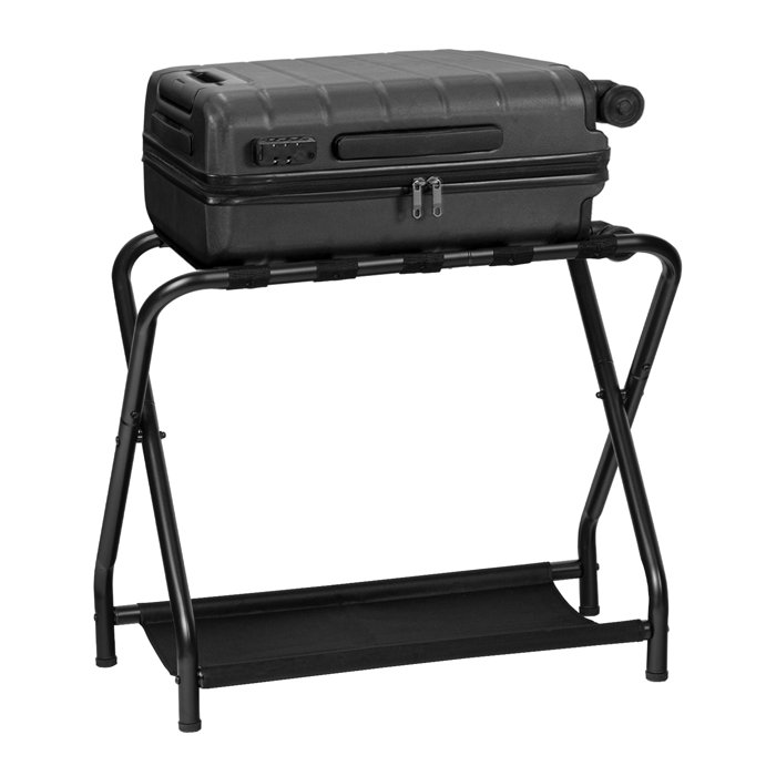 HOOBRO Metal Folding Luggage Rack with Storage | Wayfair