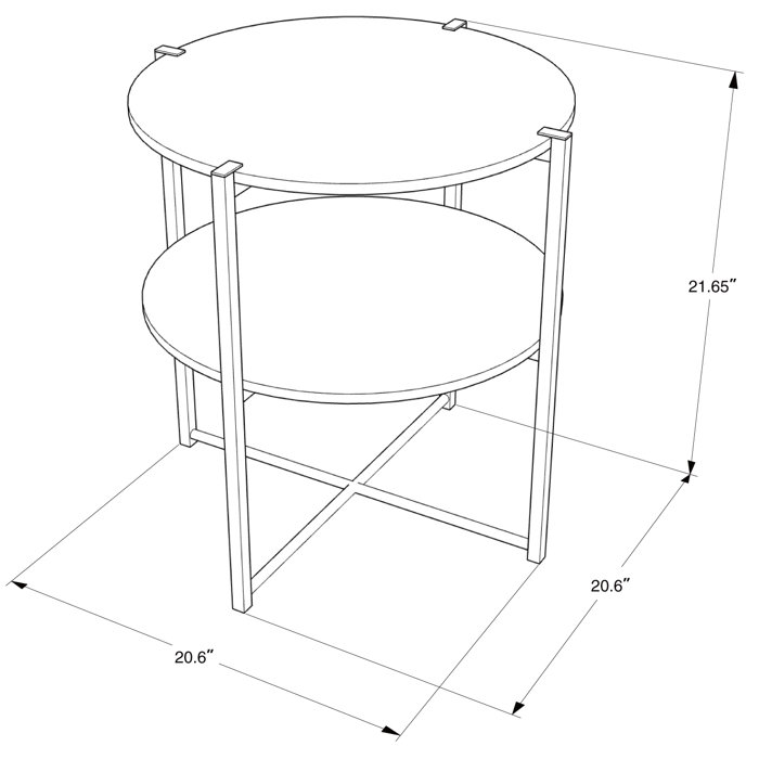 Etta Avenue™ Huck End Table & Reviews | Wayfair