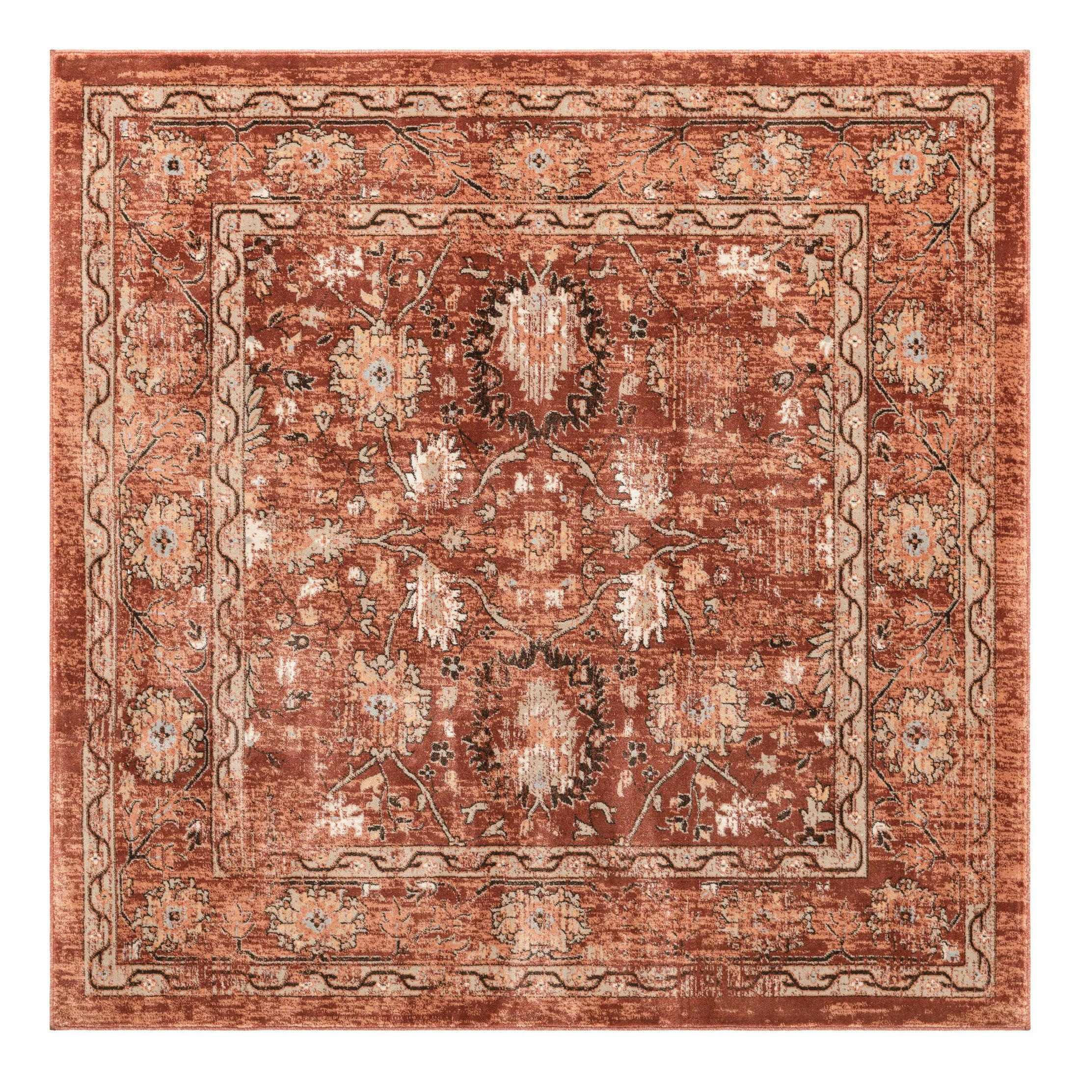 Bungalow Rose Wimpole Performance Brick Red Rug & Reviews | Wayfair