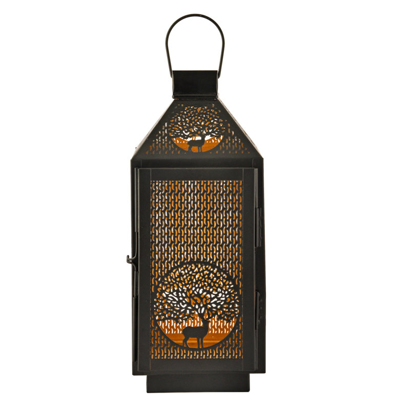Union Rustic Metal Tabletop Lantern | Wayfair