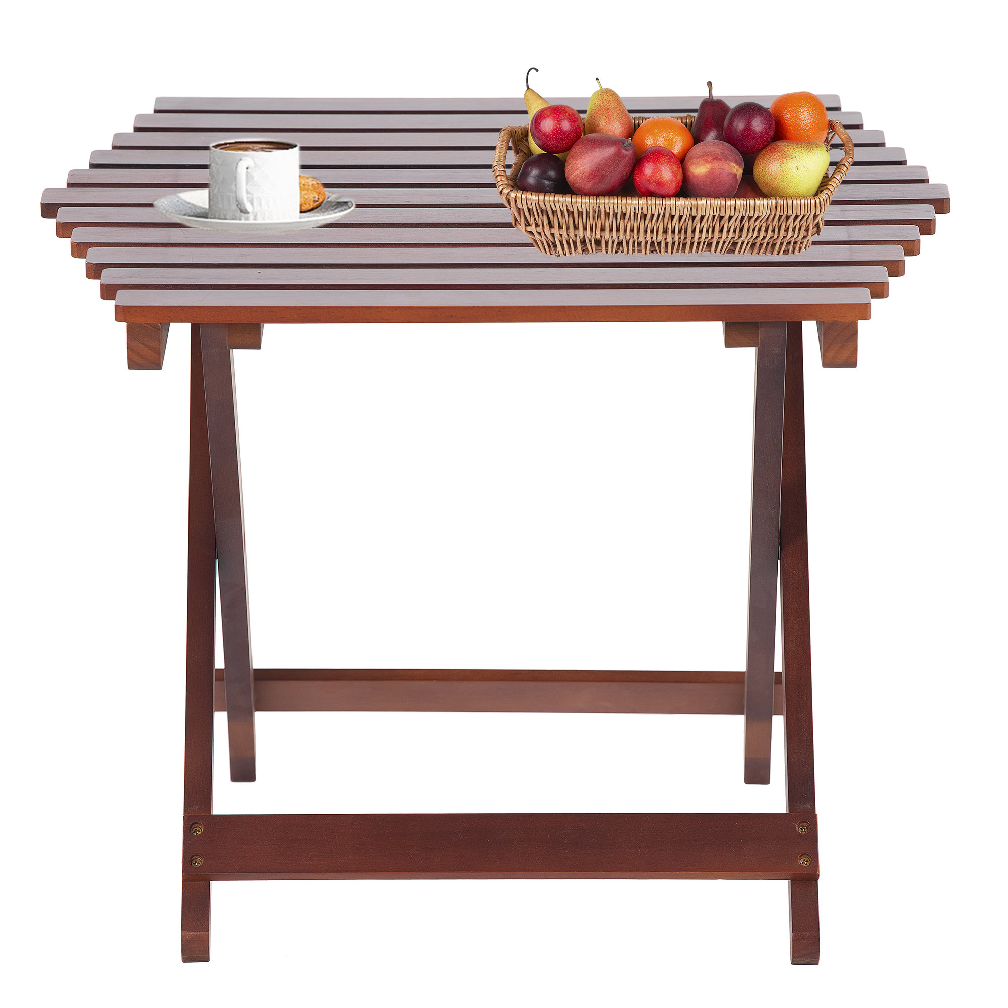 Ochine 19.6'' Solid Wood Portable Folding Table | Wayfair