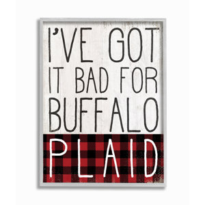 Millwood Pines Bad For Buffalo Plaid Funny Seasonal Autumn Fall Word ...