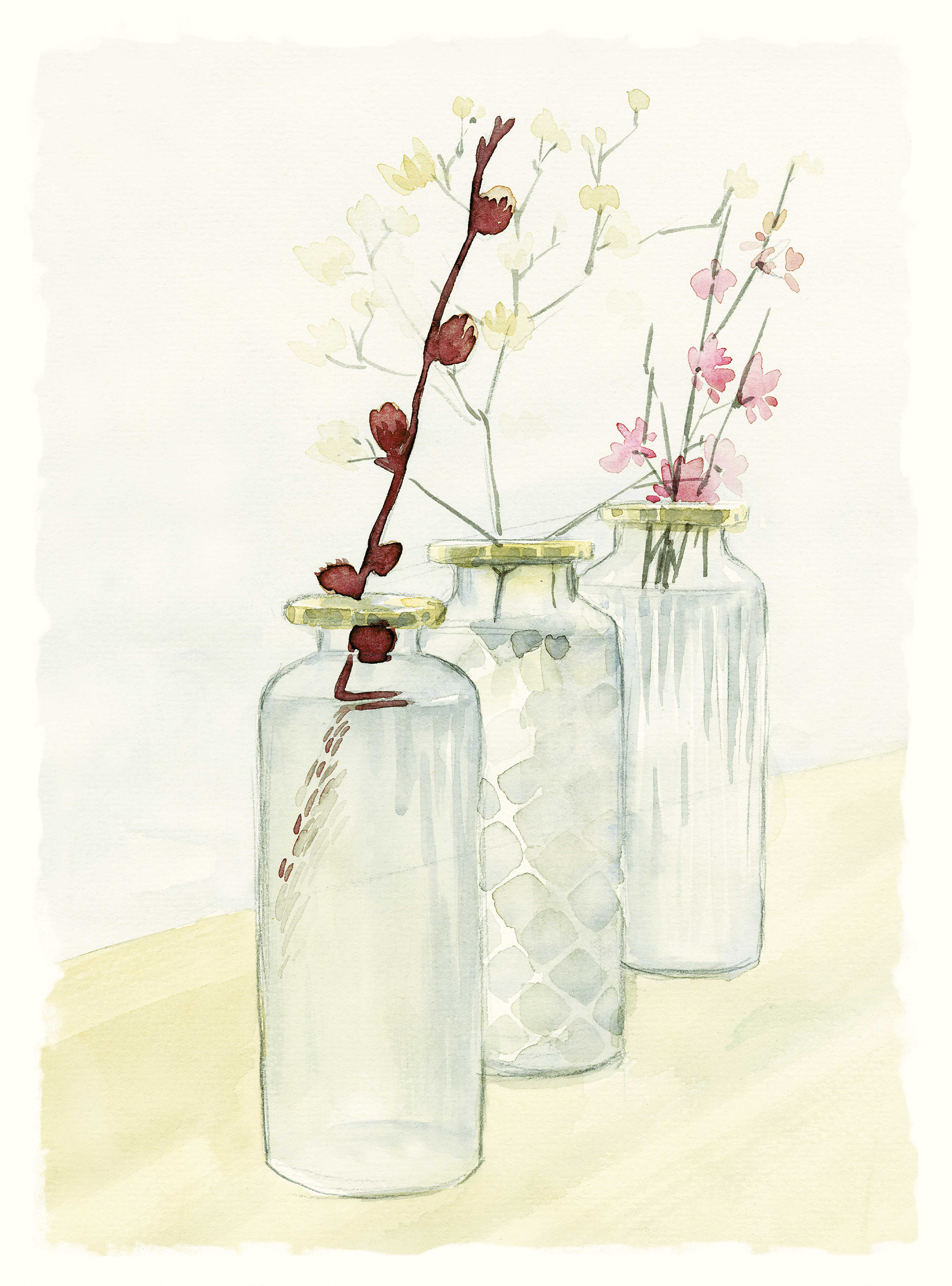 Wildon Home® Glass Bottle Row | Wayfair