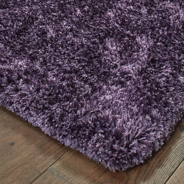 Latitude Run® Albritton Handmade Hand Tufted Performance Purple Rug ...