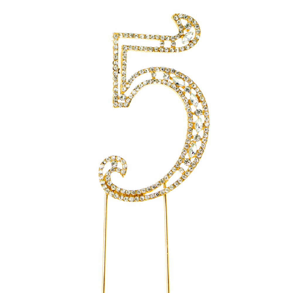 Bala 5 Rhinestone Cake Topper | Wayfair