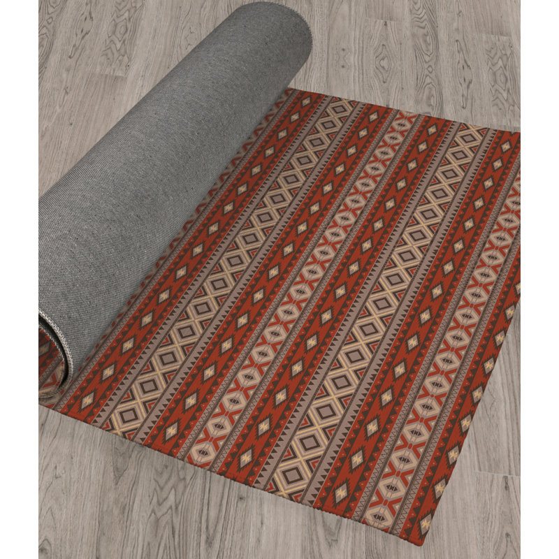 Loon Peak® Cabarley Performance Maroon/Gray Rug | Wayfair