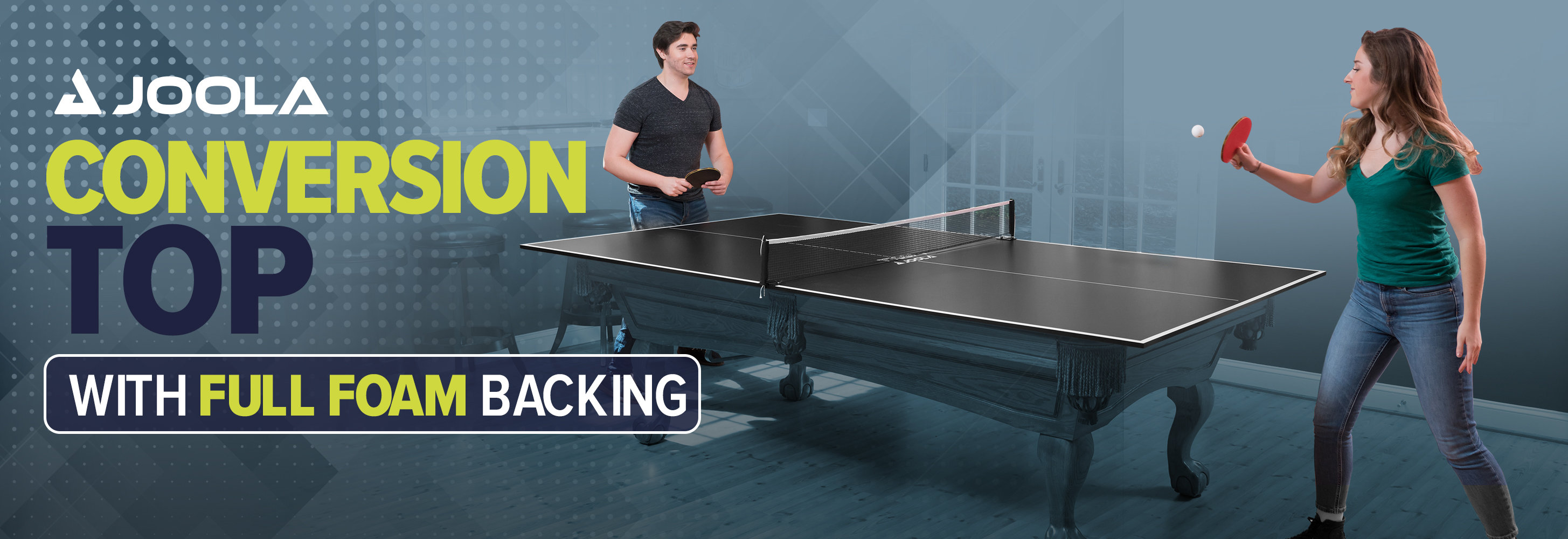 Joola Table Tennis Conversion Top - Full Sized MDF Ping Pong Table Top ...