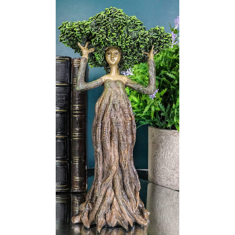 Trinx Elcid Tree Woman Figurine | Wayfair