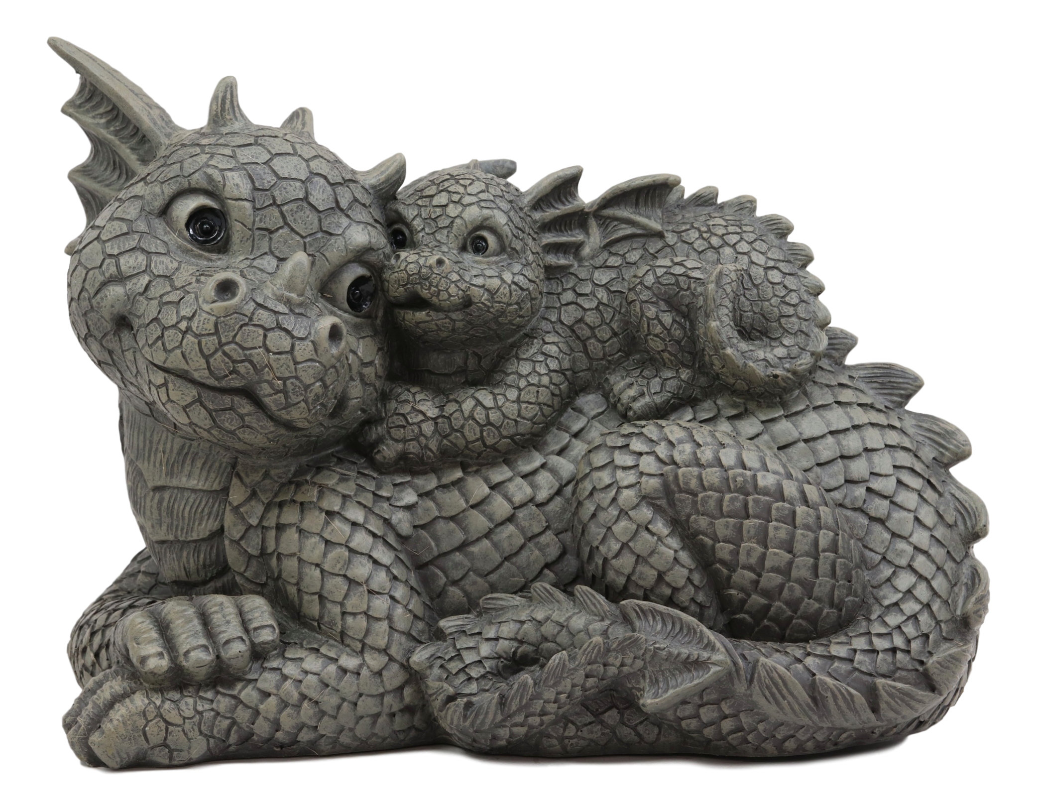 World Menagerie Ide Whimsical Piggyback Dragon Family Figurine ...