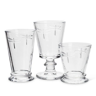 Gracie Oaks Bonapart Dragonfly 8 oz. Drinking Glass | Wayfair