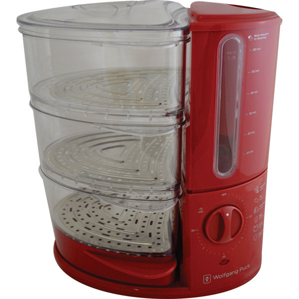 Wolfgang Puck® 9.5-Quart 3-Tier Rapid Food Steamer | Wayfair