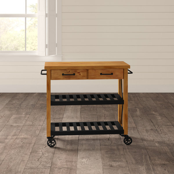 Williston Forge Ashwaubenon 42'' Wide Rolling Kitchen Cart & Reviews ...