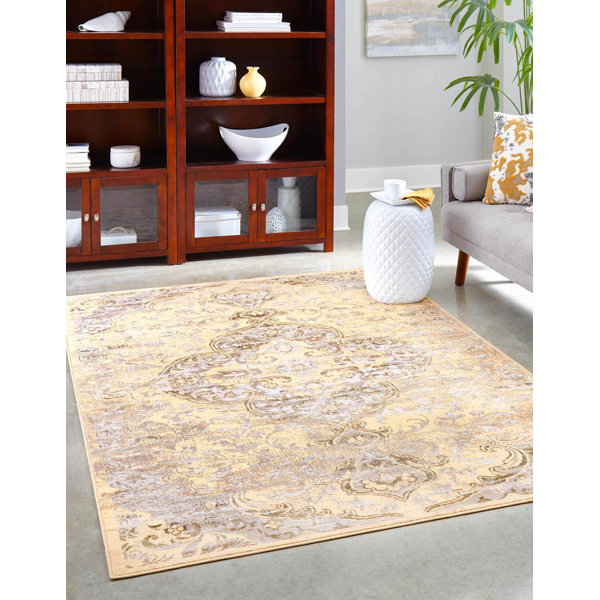 Langley Street Alamo Performance Cream Rug & Reviews | Wayfair