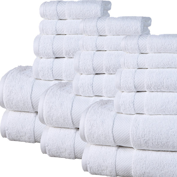 Latitude Run® Brynesha 18 Piece 100% Cotton Towel Set & Reviews | Wayfair