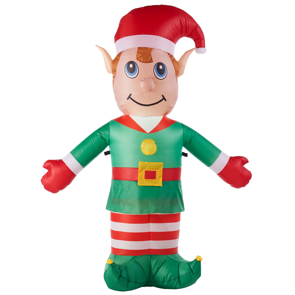 The Seasonal Aisle Pre-Lit Traditional Elf Inflatable | Wayfair.co.uk
