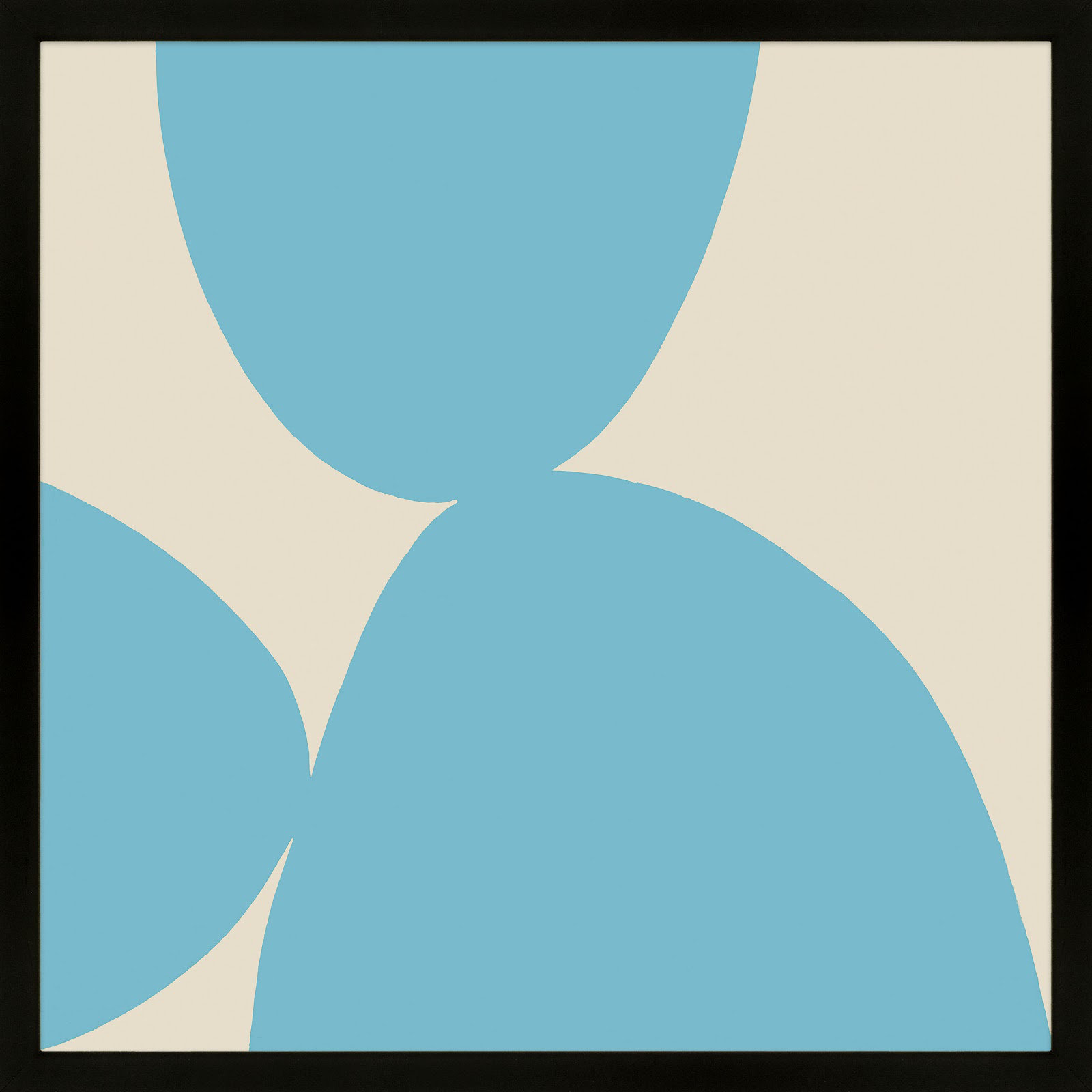 AllModern Black Ink Blue Ink 1 by Lee Lessem - Picture Frame Painting ...