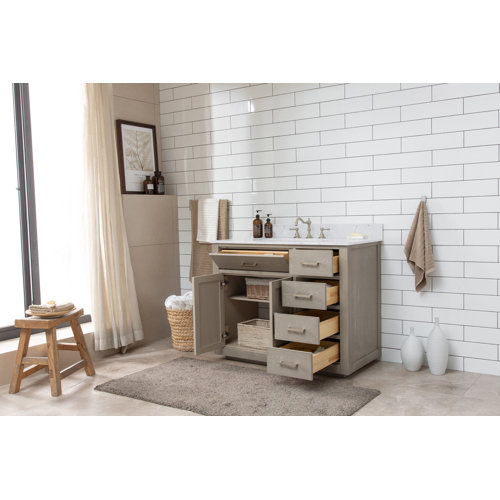 Sand & Stable Ingalls 42'' Free-standing Single Bathroom Vanity with ...