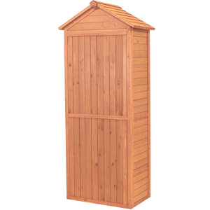 Leisure Season 2.5 ft. W x 2 ft. D Solid Wood Lean-To Tool Shed ...