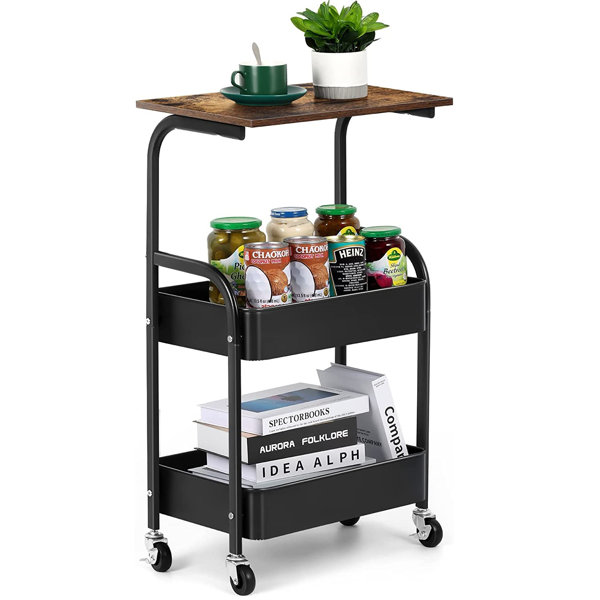 Small-wooden-rolling-cart | Wayfair